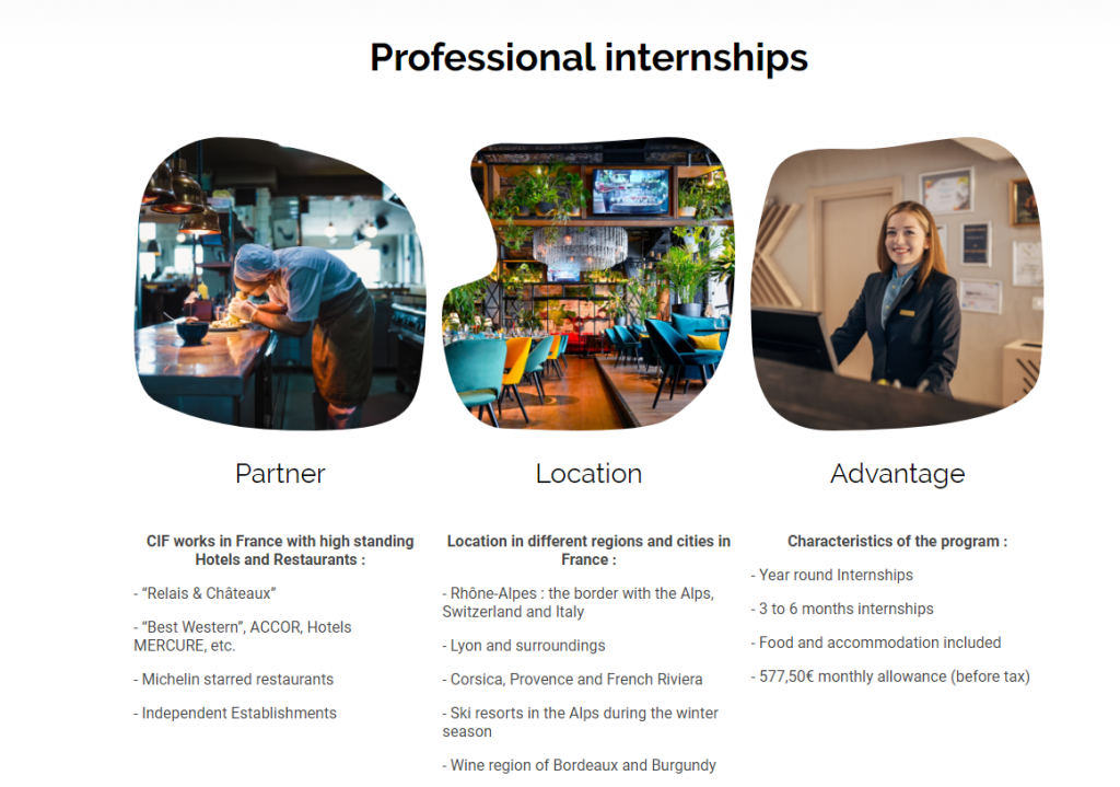 Culinary Intership France – Scafa Dubai